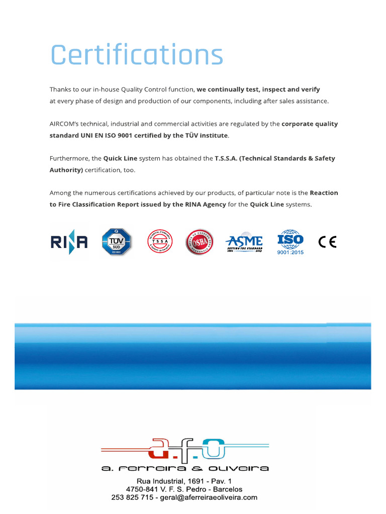 Aircom - Certificado | PDF