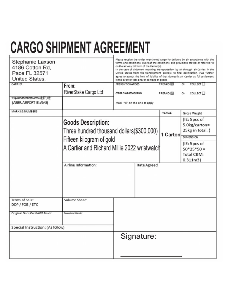 Document For Consignment | PDF