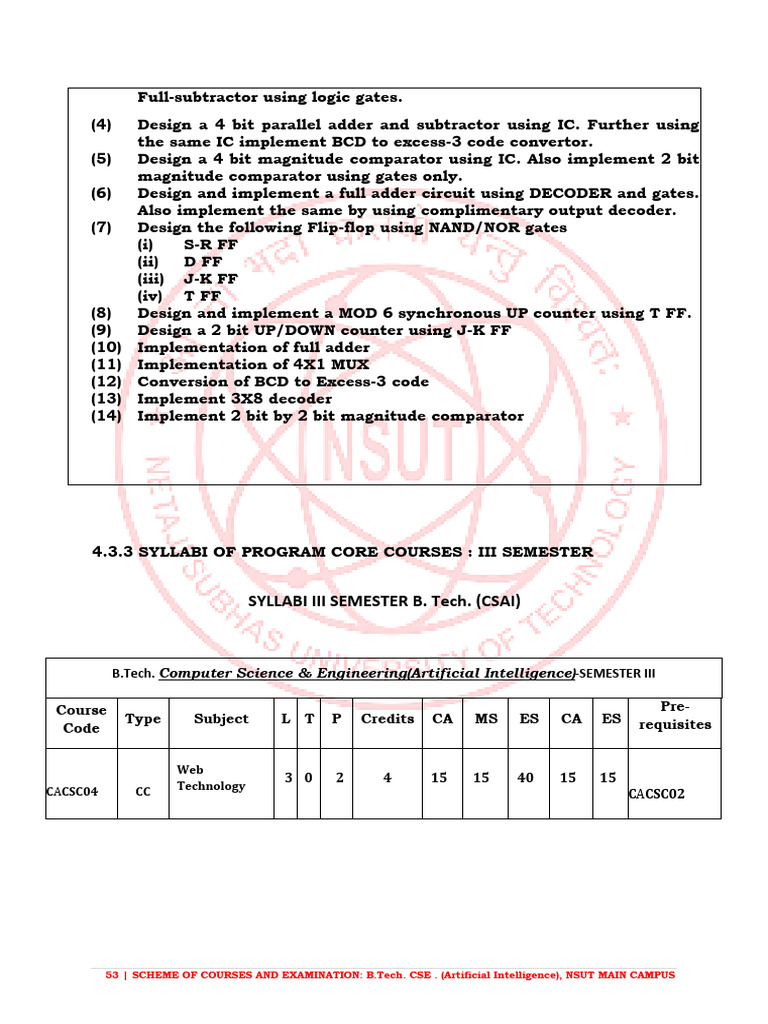 3rd Sem Syllabus Pdf Databases World Wide Web