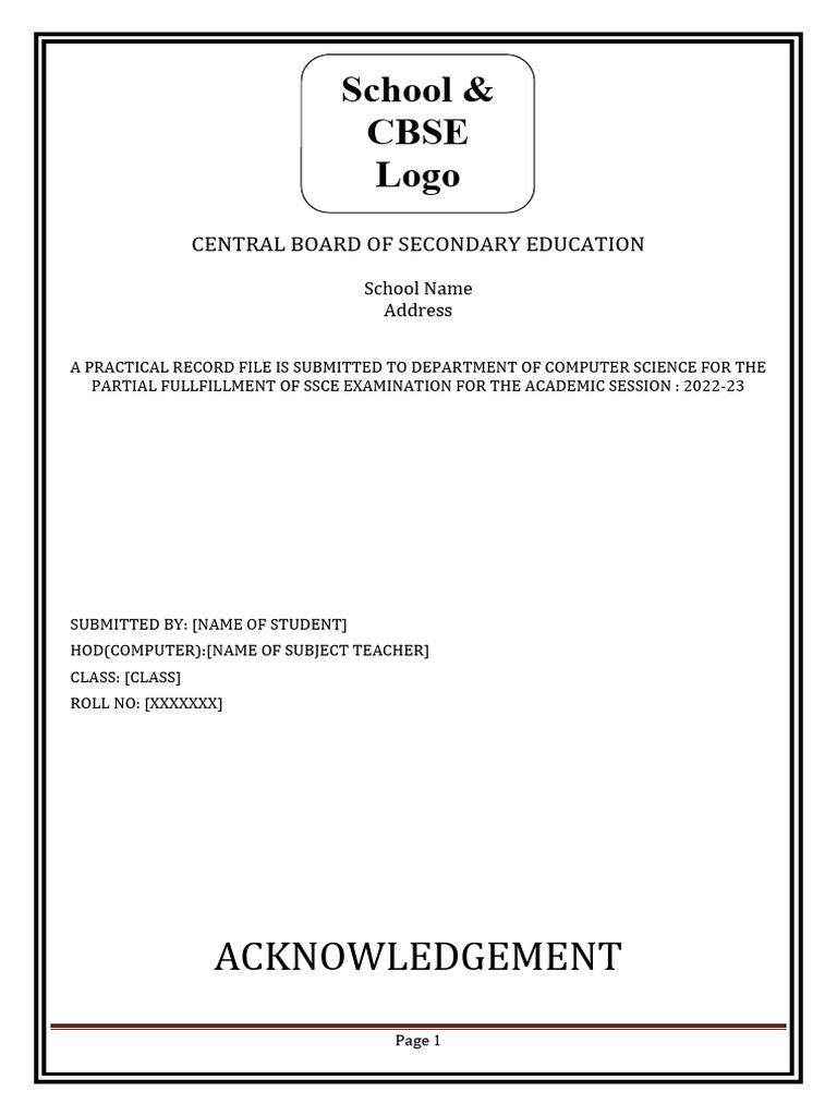 Python Practical File for SSCE 2022-23 | PDF | Comma Separated Values | Text File