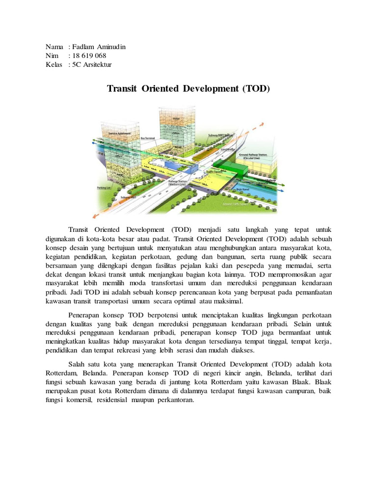 Transit Oriented Development Tod Pdf