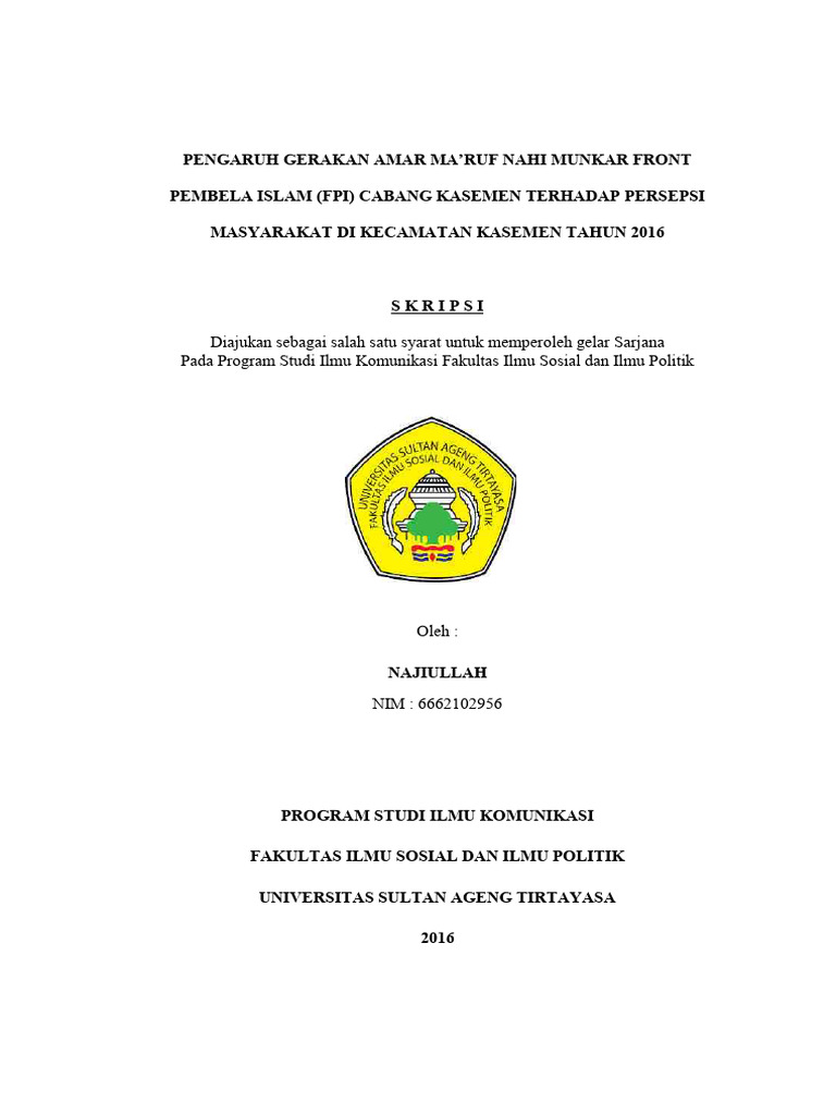 Skripsi Aji PDF | PDF