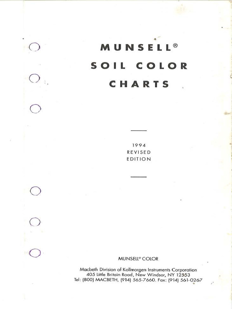 Munsell Soil Color Chart | PDF