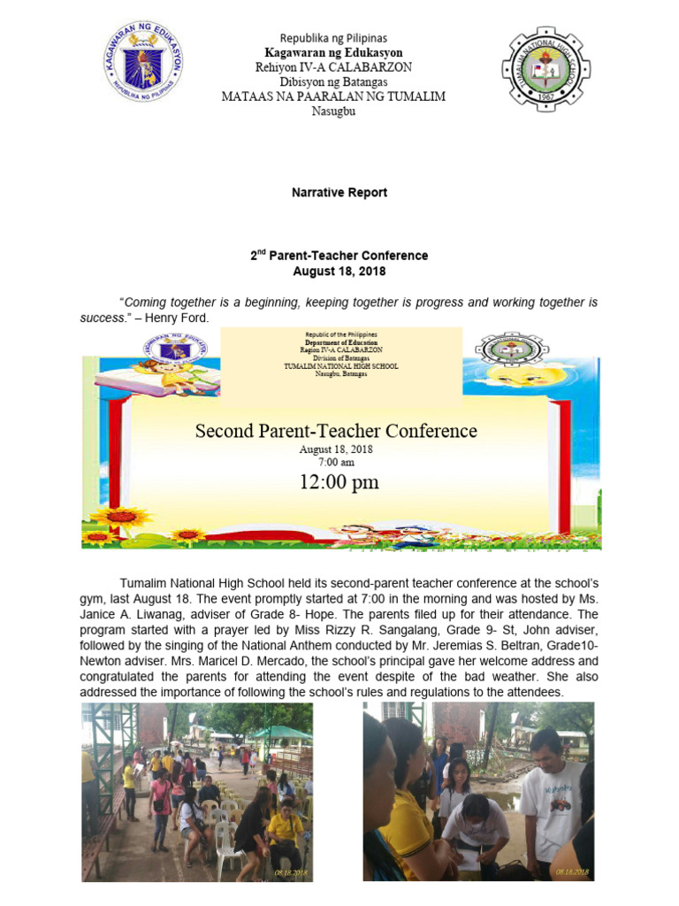 Narrative Report - 2nd PTC | PDF