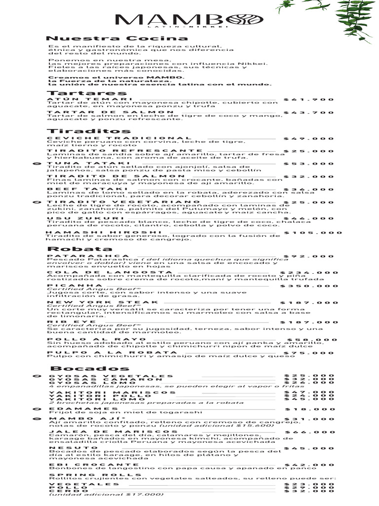 WiQEIdvTDiVethqQRltM MAMBO Carta | PDF | Postres | Salsa