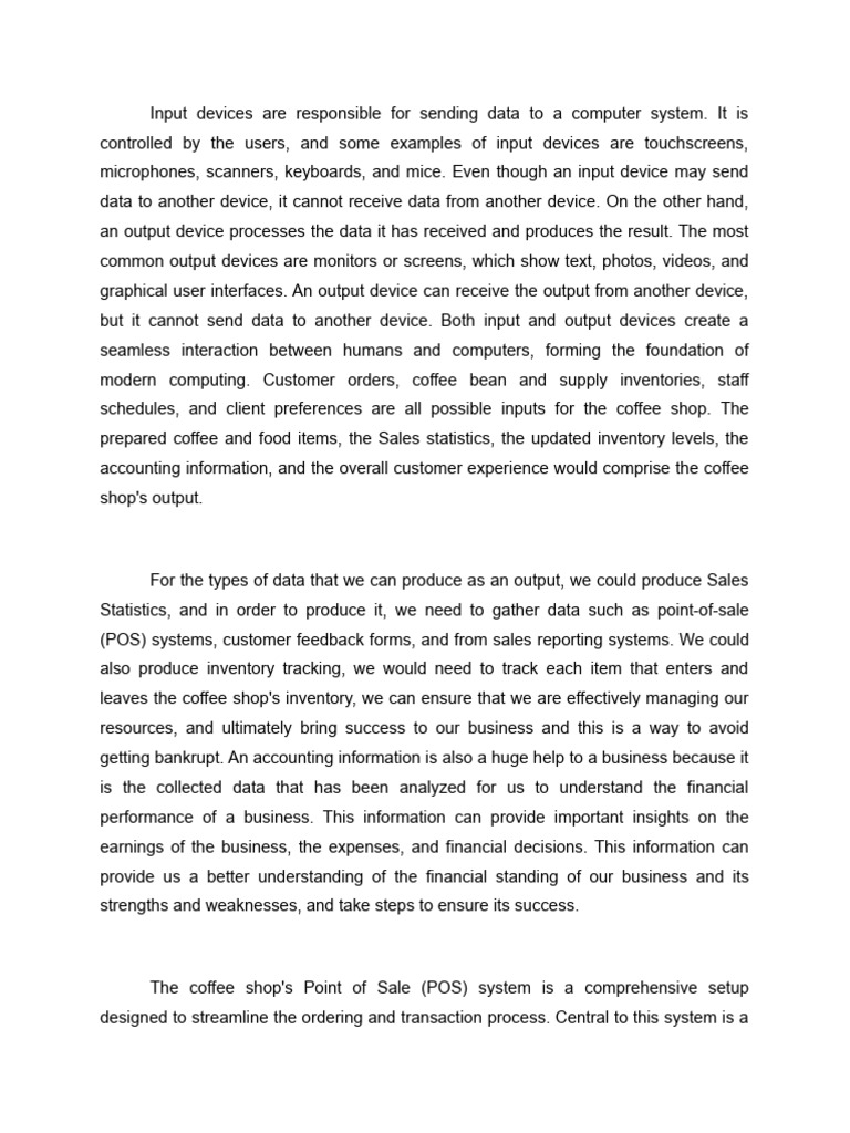 Case Study For Coffee Business | PDF | Point Of Sale | Receipt