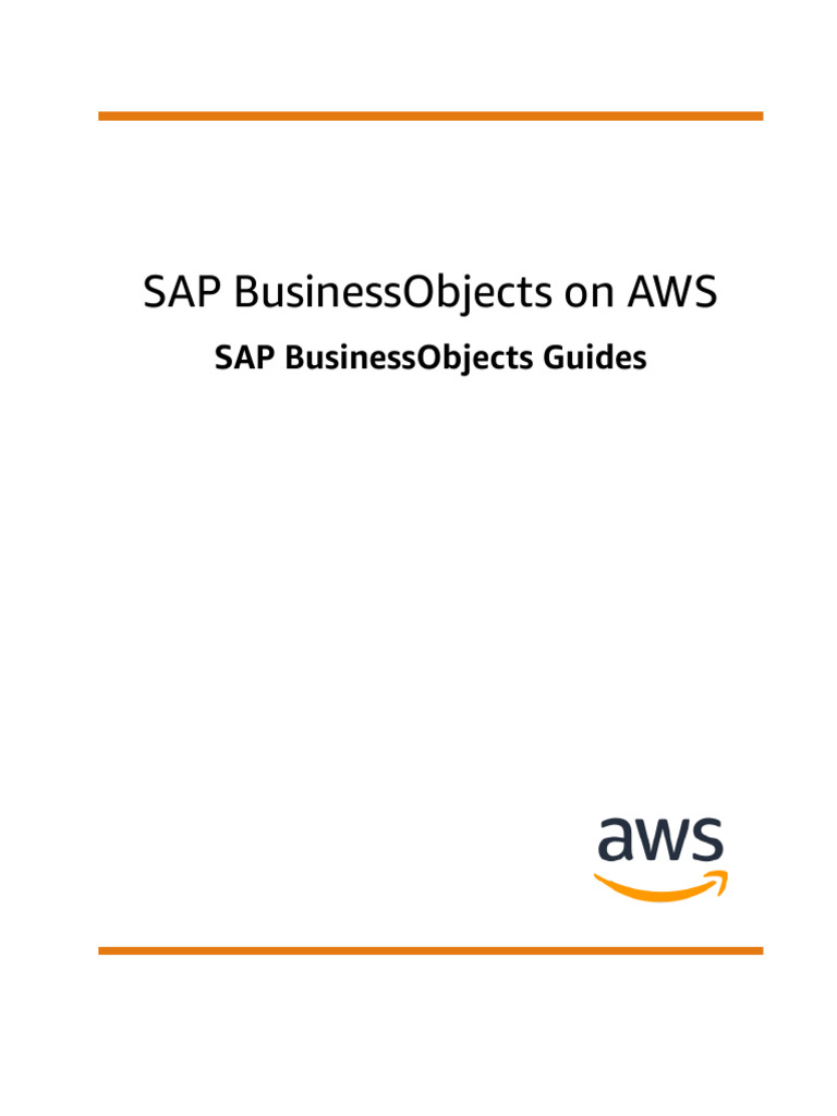 Sap-Businessobjects AWS | PDF | Amazon Web Services | Cloud Computing