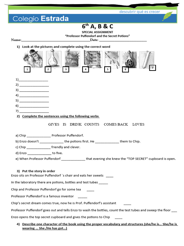 Professor Puffendorf - Special Assignment - 2023 | PDF | Language Arts ...