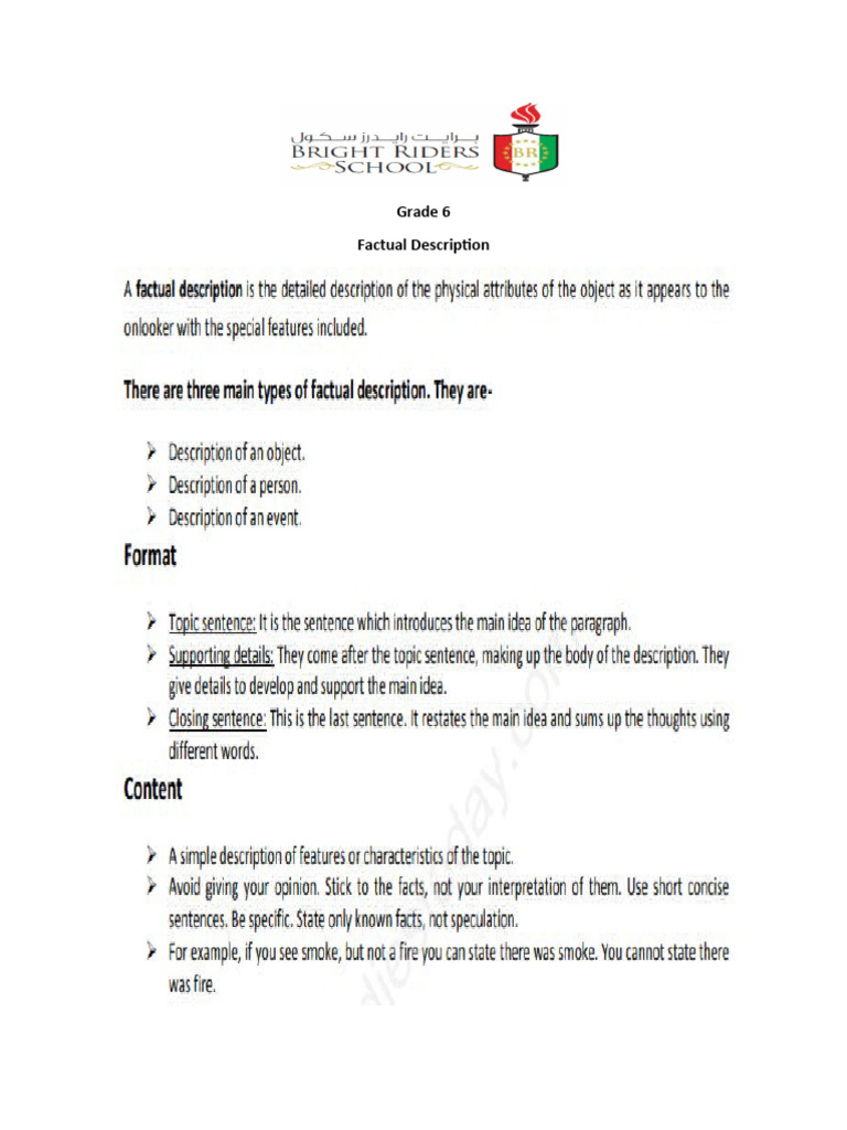 Factual Description | PDF