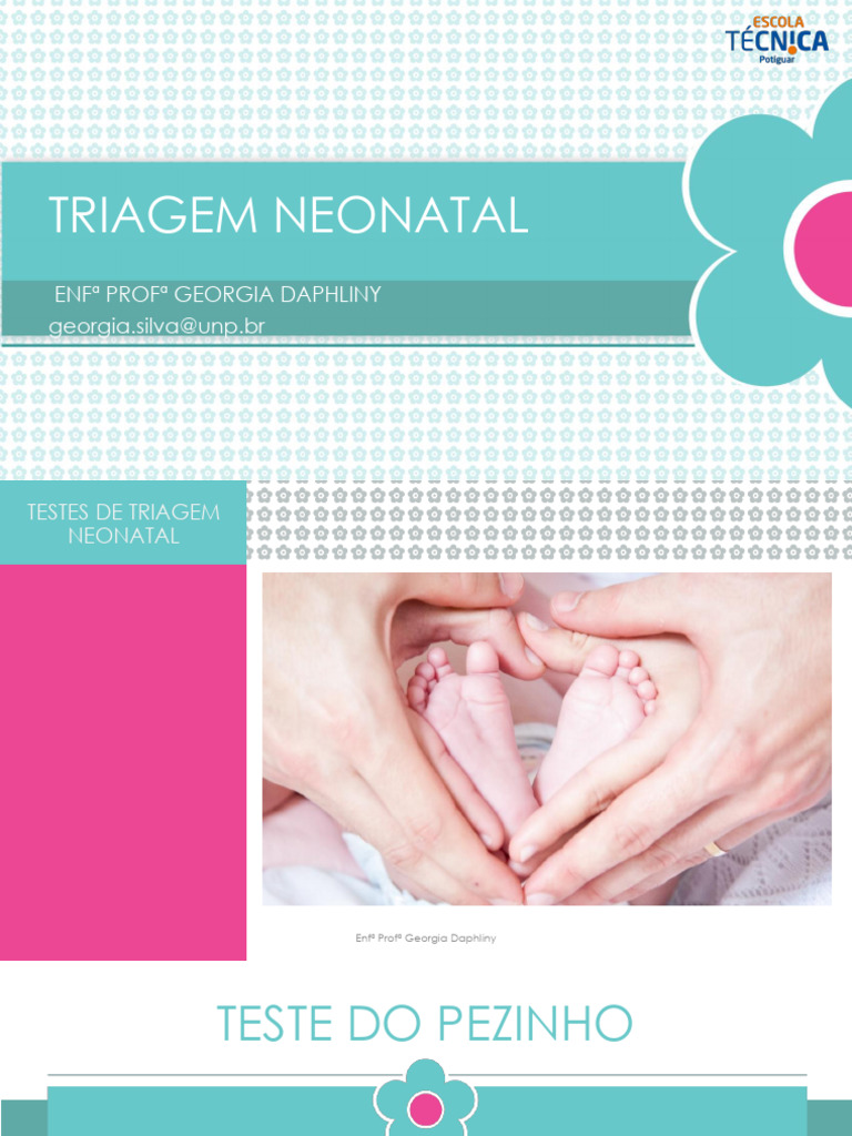 Aula 3 - Triagem Neonatal | PDF | Causas de morte | Ciências da Saúde