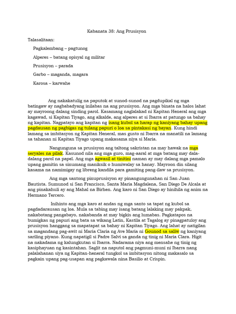 Kabanata 38 | PDF