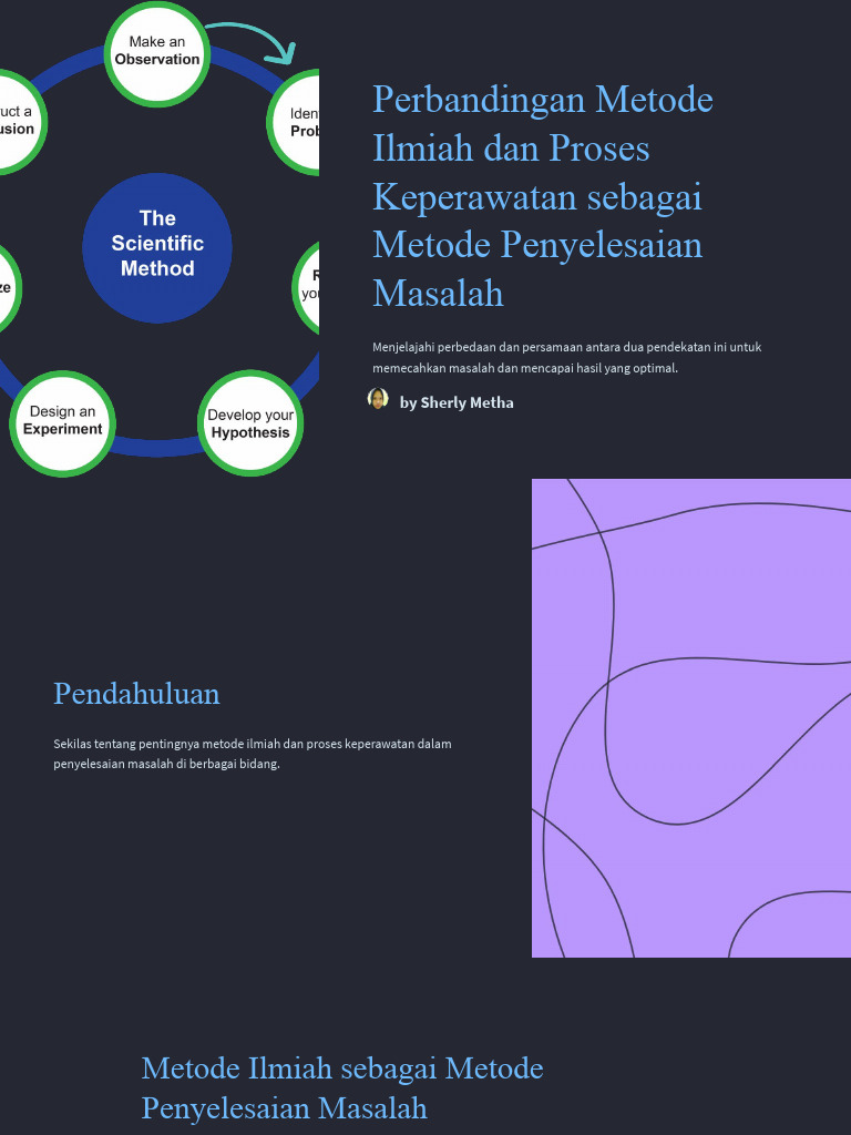 Perbandingan Metode Ilmiah Dan Proses Keperawatan | PDF