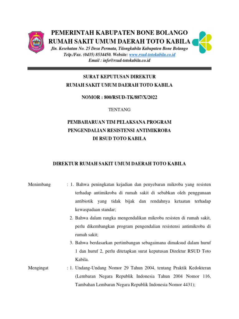 SK Tim Ppra Dan Program Kerja | PDF