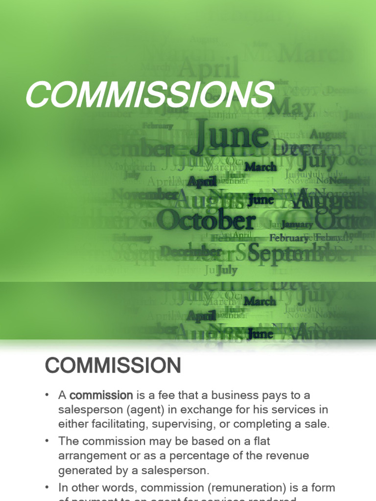 Commissions | PDF
