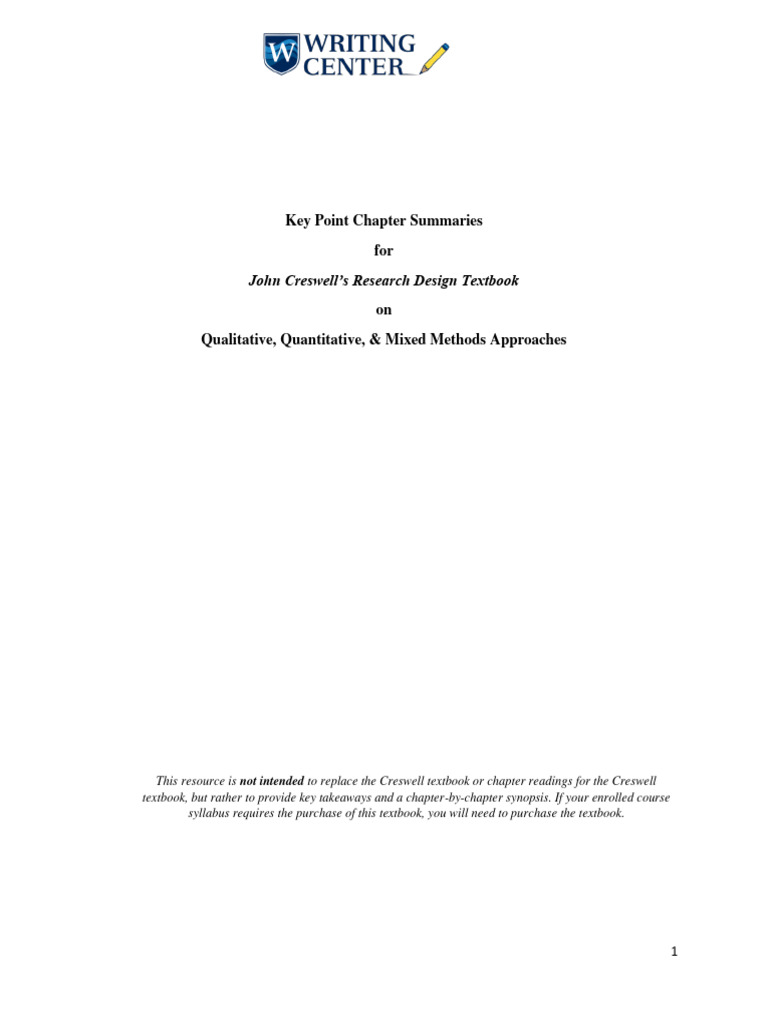 Creswell Creswell 2018 | Download Free PDF | Qualitative Research | Quantitative Research