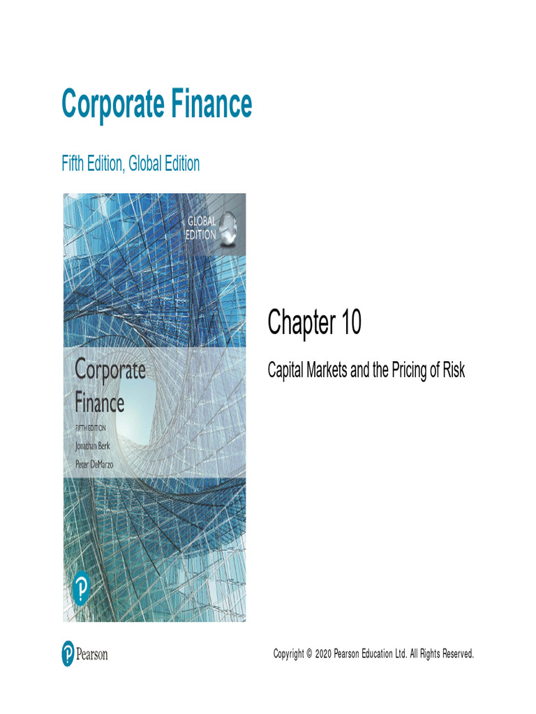 Chapter 10 | Download Free PDF | Financial Risk | Capital Asset Pricing ...