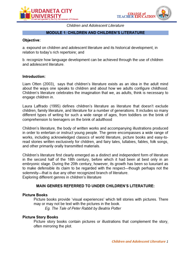 Understanding Children's Literature Genres | PDF | Children's ...