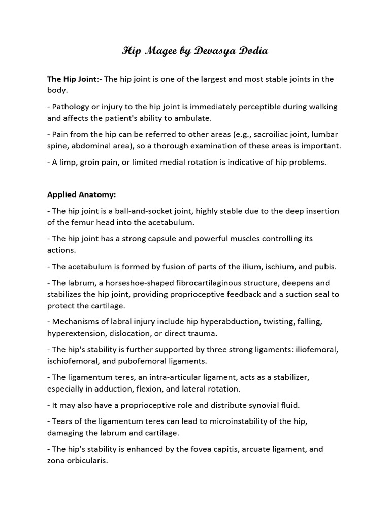 Magee Hip 14 | PDF | Anatomical Terms Of Motion | Hip