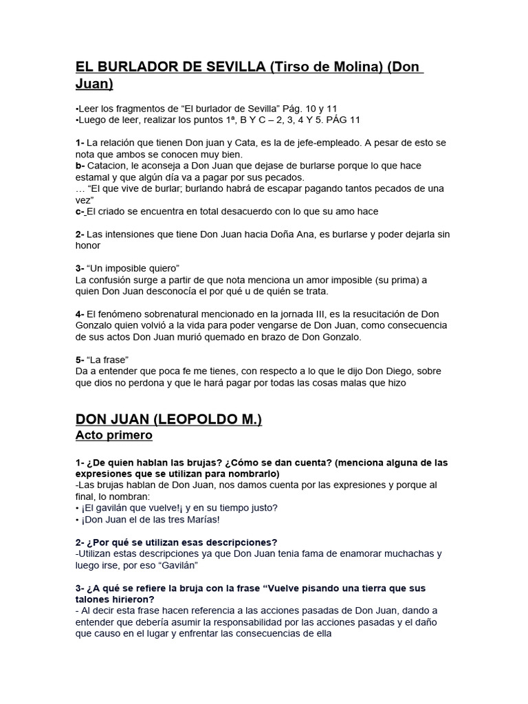 Don Juan | PDF | Don Juan