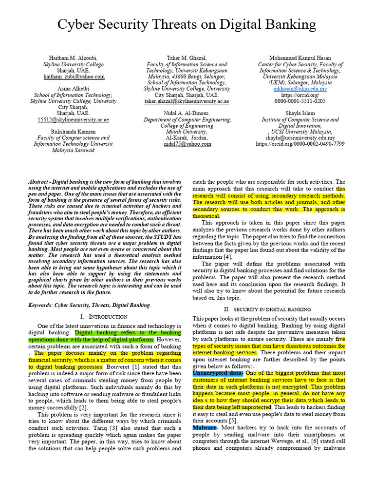 Cyber Security | PDF | Authentication | Computer Security