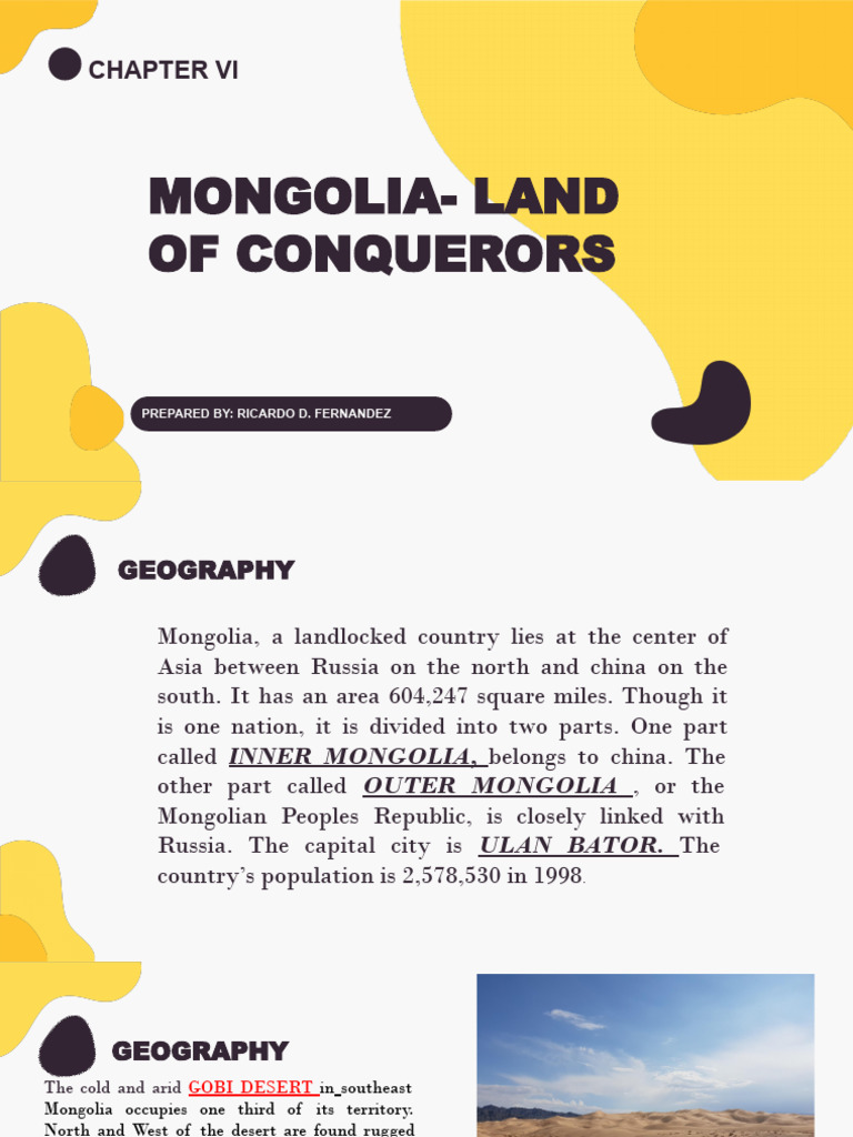 Chapter 6 Mongolian | PDF | Mongolia | Mongol Empire