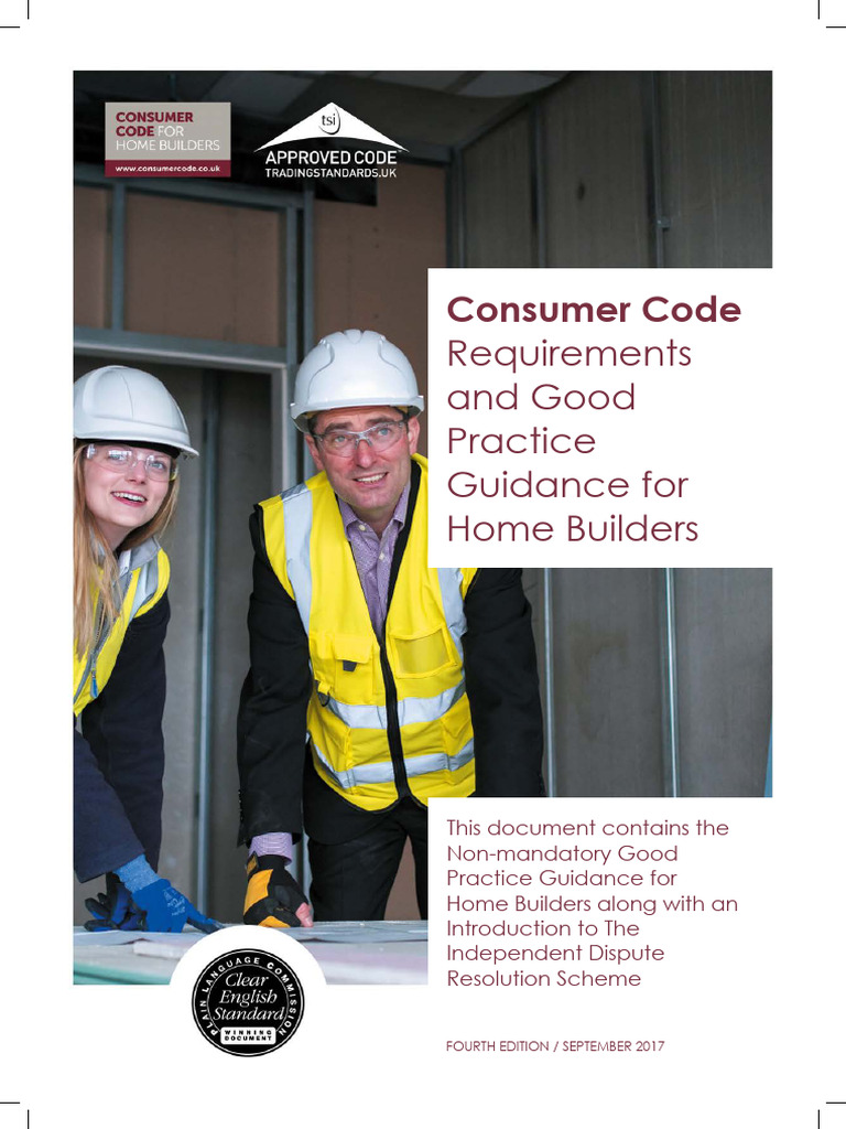 Consumer Code Requirements With Builder Guidance Fourth Edition ...