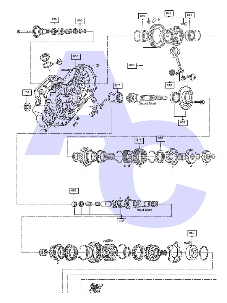 02K Caja Manual | PDF | Manual Transmission | Mechanical Engineering