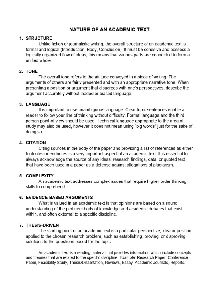 EAPP LESSON 1 Nature and Characteristics of Academic Text - 033902 ...
