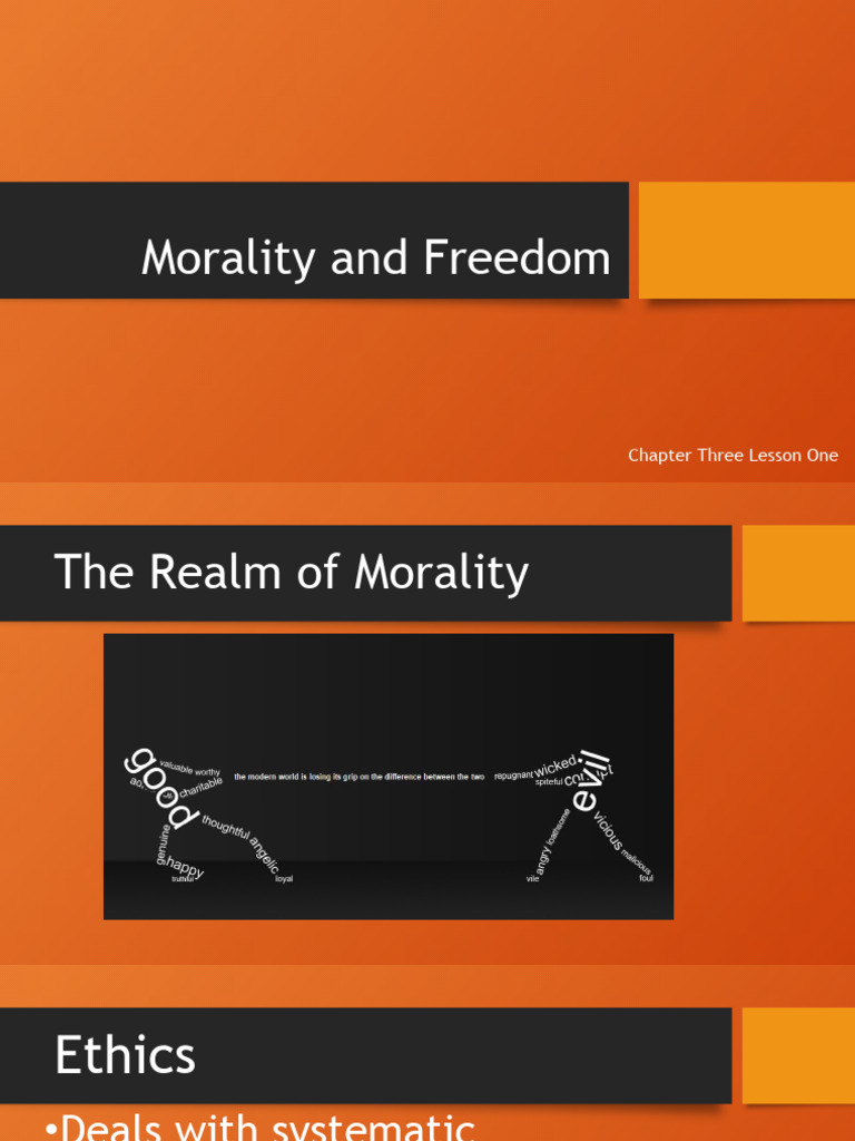 Morality and Freedom | PDF | Morality | Free Will