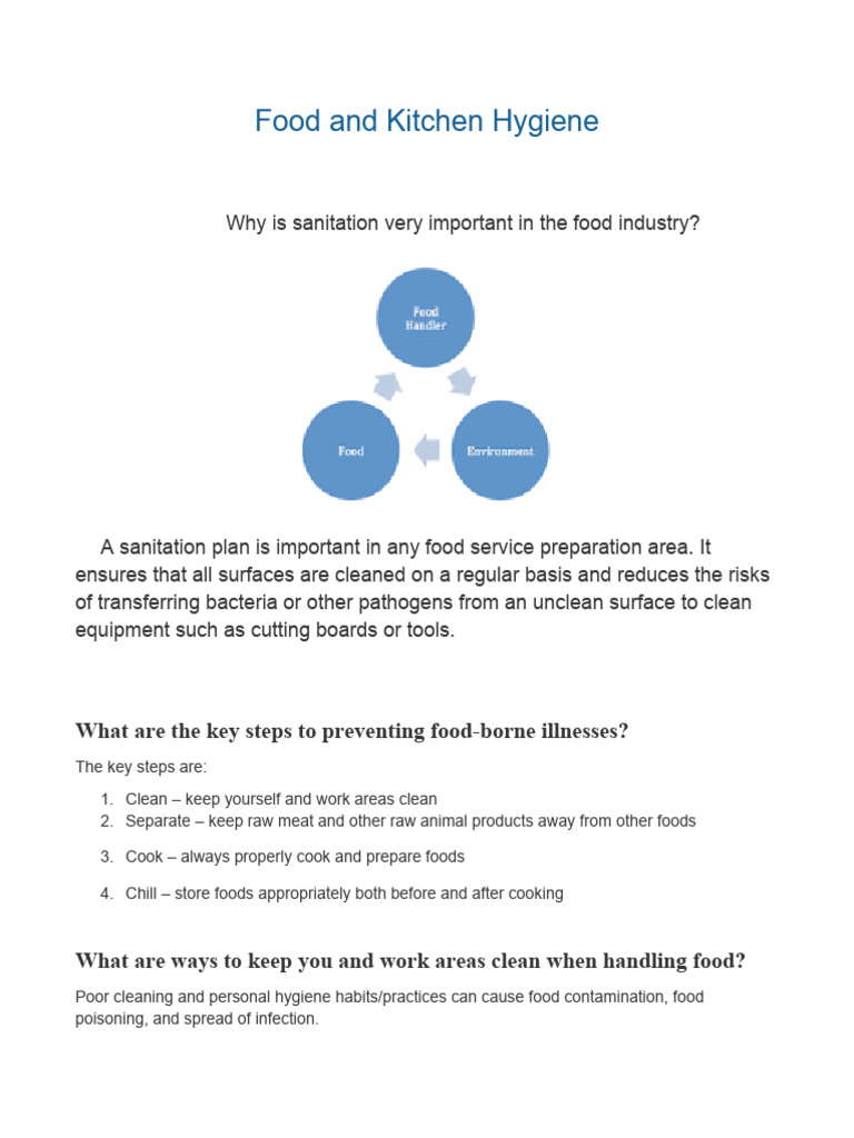 Food and Kitchen Hygiene Paprint Angeline1 | PDF | Refrigerator | Hygiene