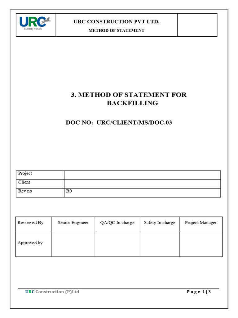 MS For Backfilling | PDF | Earth Sciences