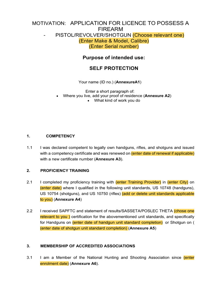 Example - Self Defence - Motivation 21 | PDF | Shotgun | Handgun