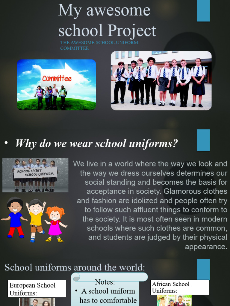School Uniform Committee Project Overview | PDF | Lifestyle
