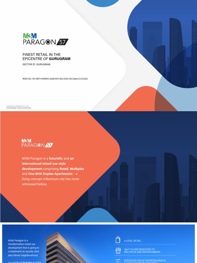 M3M Paragon 57 | PDF | Retail | Shopping Mall