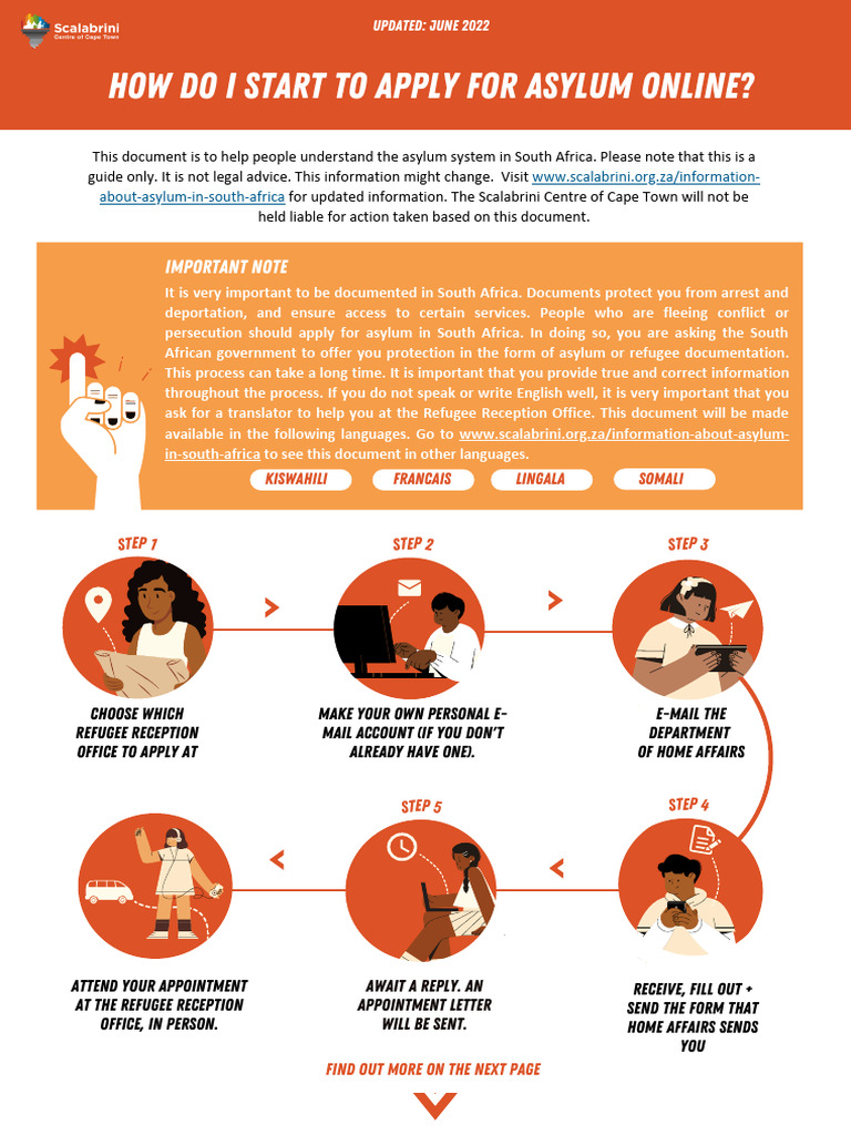 Applying For Asylum South Africa | PDF | Refugee | Right Of Asylum