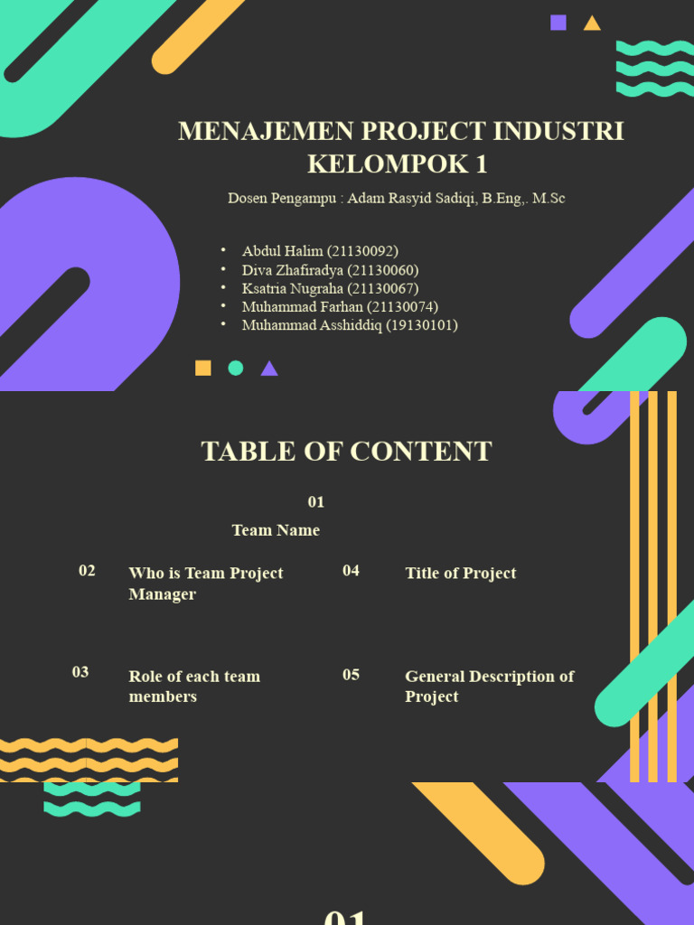 Presentasi Project Menajemen Industri | PDF | Pengembangan Diri