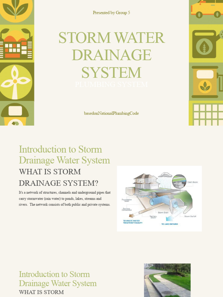 Storm Drainage System | PDF | Stormwater | Plumbing