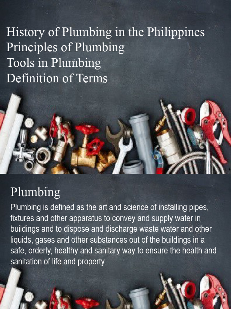 Plumbing History and Principles in the Philippines | PDF | Plumbing ...