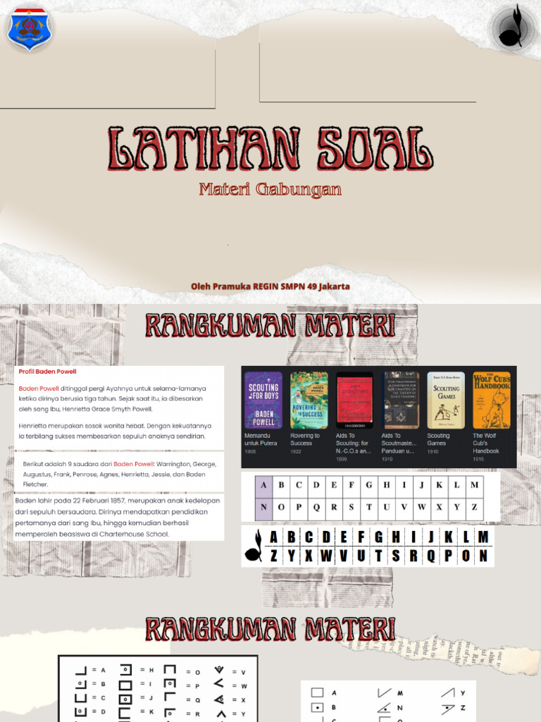 Latihan Soal Materi Pramuka Regin 2023 - 20230913 - 054556 - 0000 | PDF