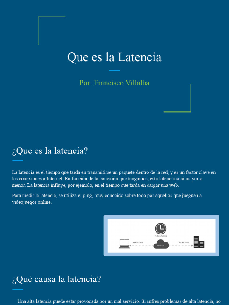 Que Es La Latencia | PDF