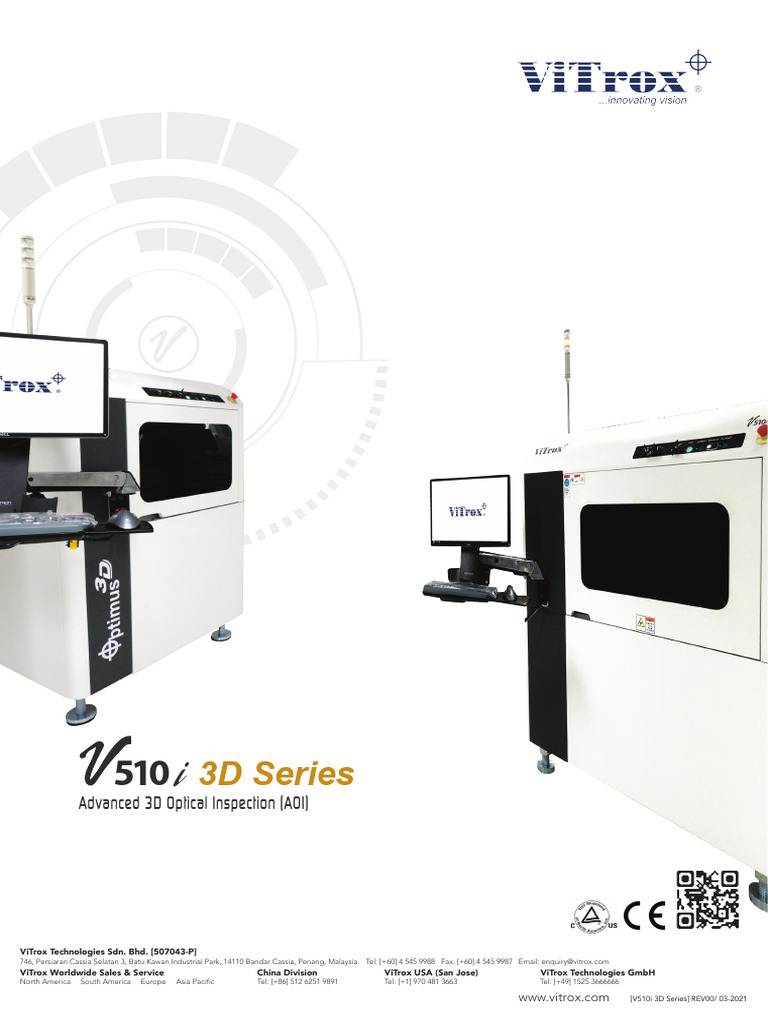 (Brochure) ViTrox V510i 3D AOI (REV00 - 03-21, ENG, H) | PDF | Printed ...