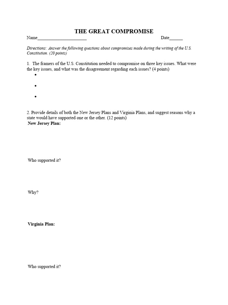 The Great Compromise | PDF