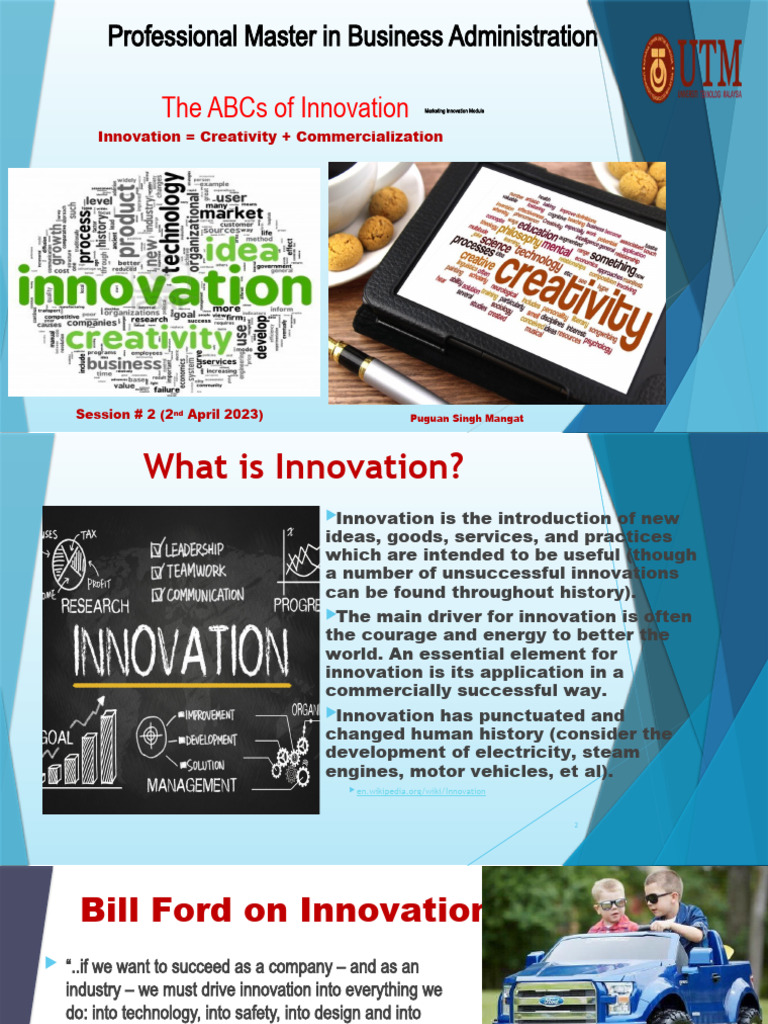 Understanding Innovation in Marketing | PDF | Innovation | Creativity