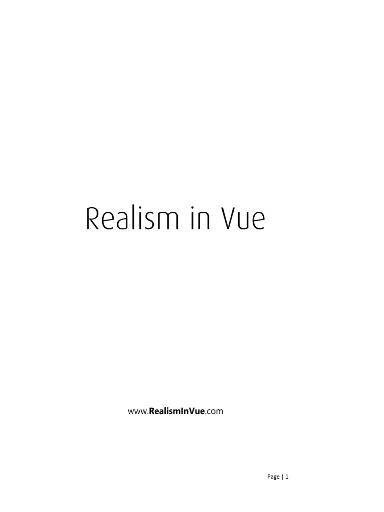 Realism in Vue by Dax Pandhi | PDF | 3 D Computer Graphics | Fog