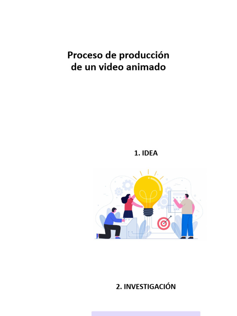Proceso de Producción Video Animado | PDF