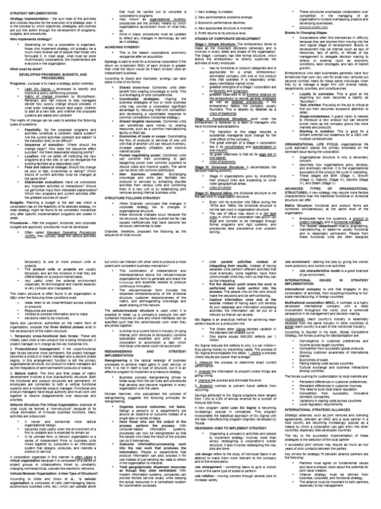 Stratma Finals | PDF | Strategic Management | Organizational Structure