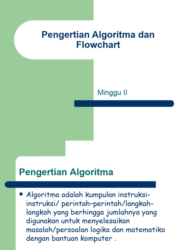 Dokumen - Tips - Materi II Pengertian Algoritma Dan Flowchart 563fd02001d95 | PDF