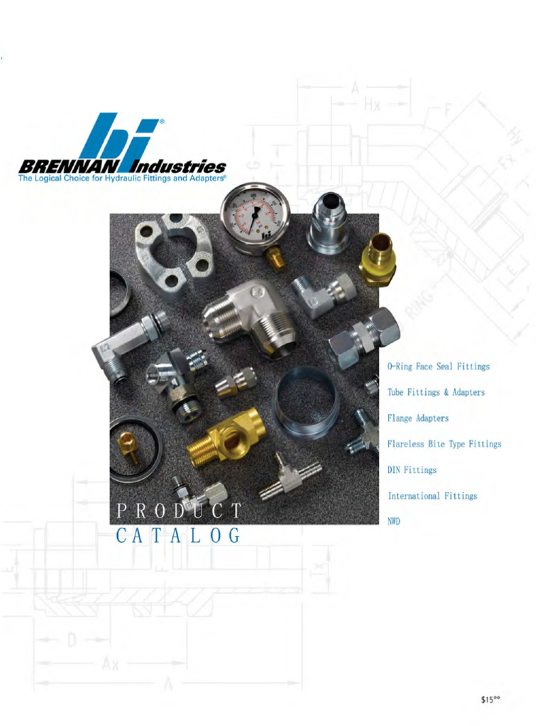 Brennan Industries Hydraulic Fittings | PDF | Pipe (Fluid Conveyance ...