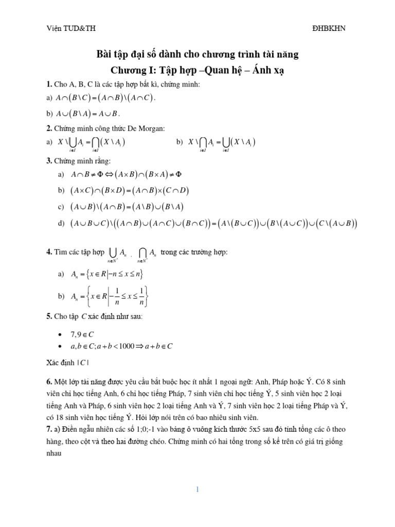 BTĐS CTTN K68 | PDF