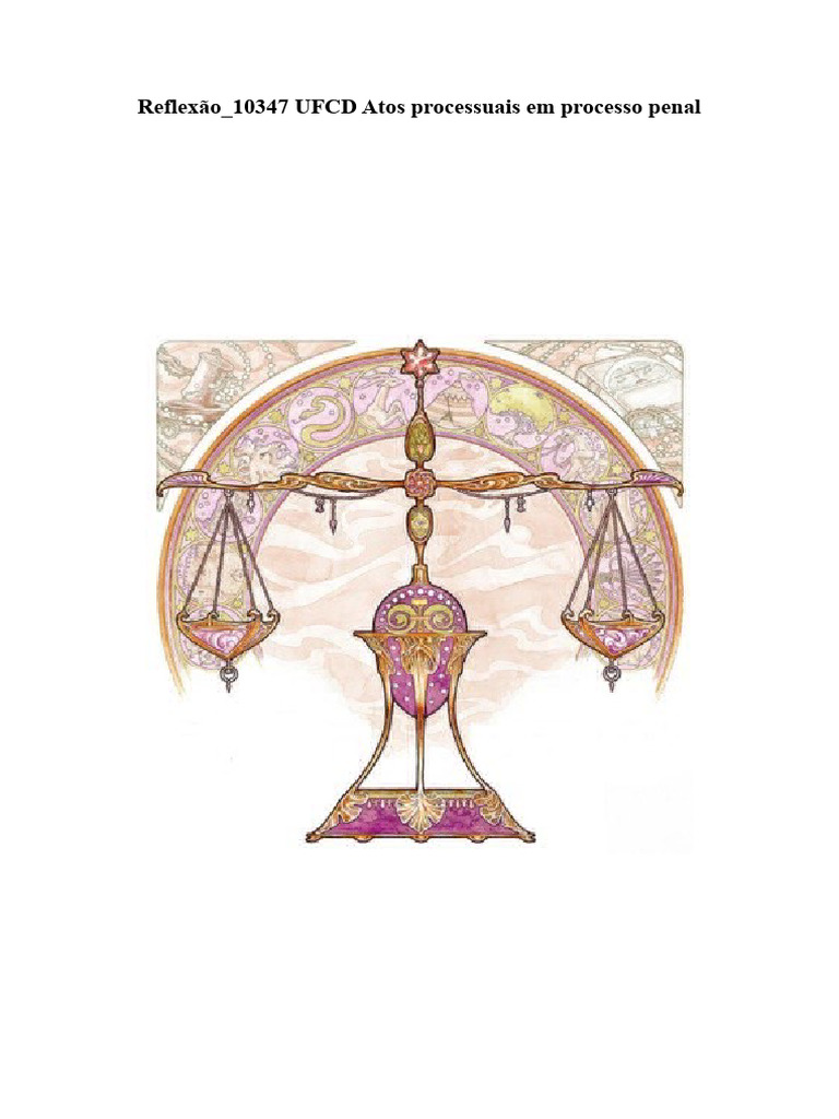 Reflexão 10347 | PDF | Procedimento criminal | Crimes